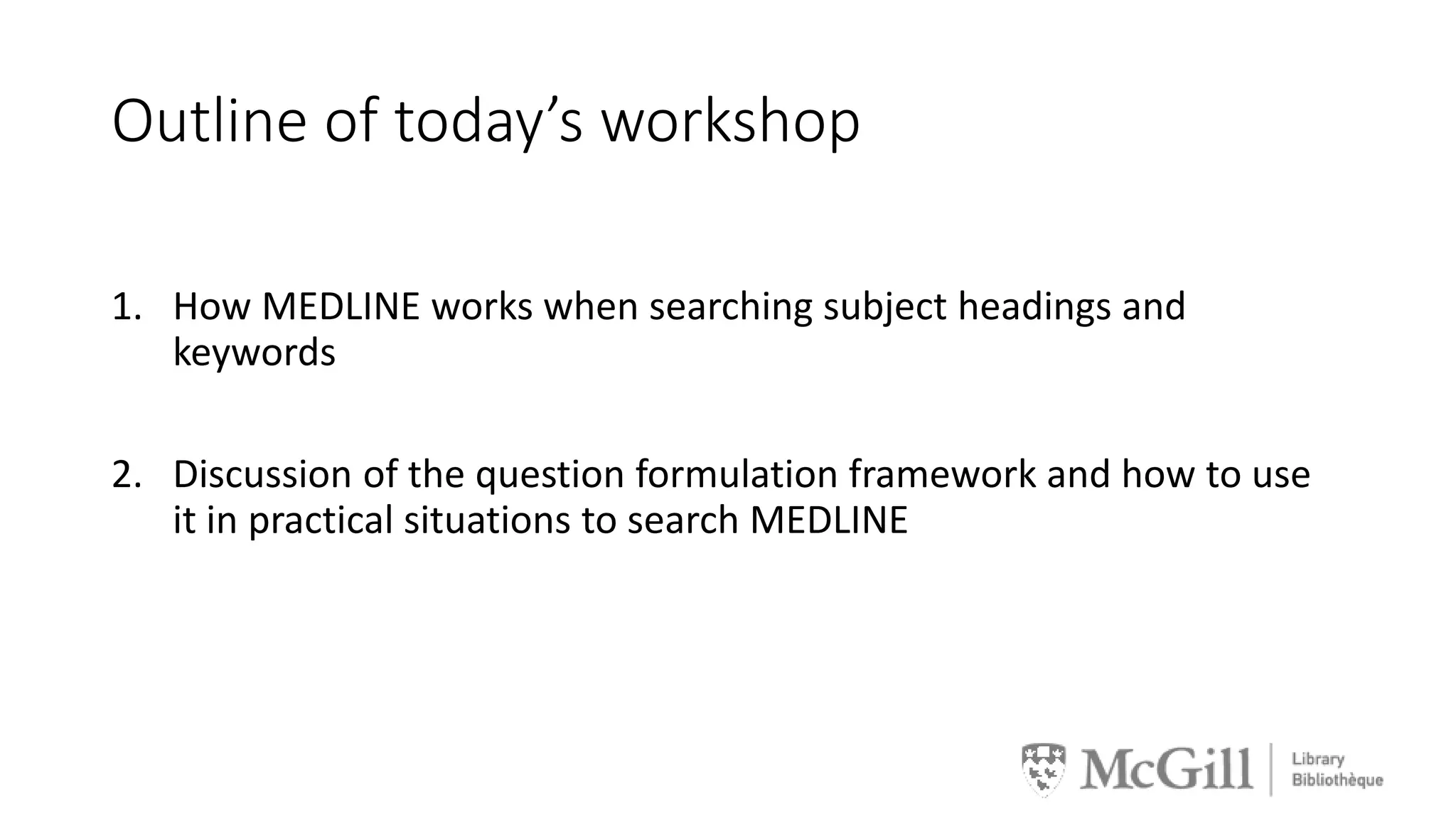 Searching with PICO and Alternative question formulation framework OT ...