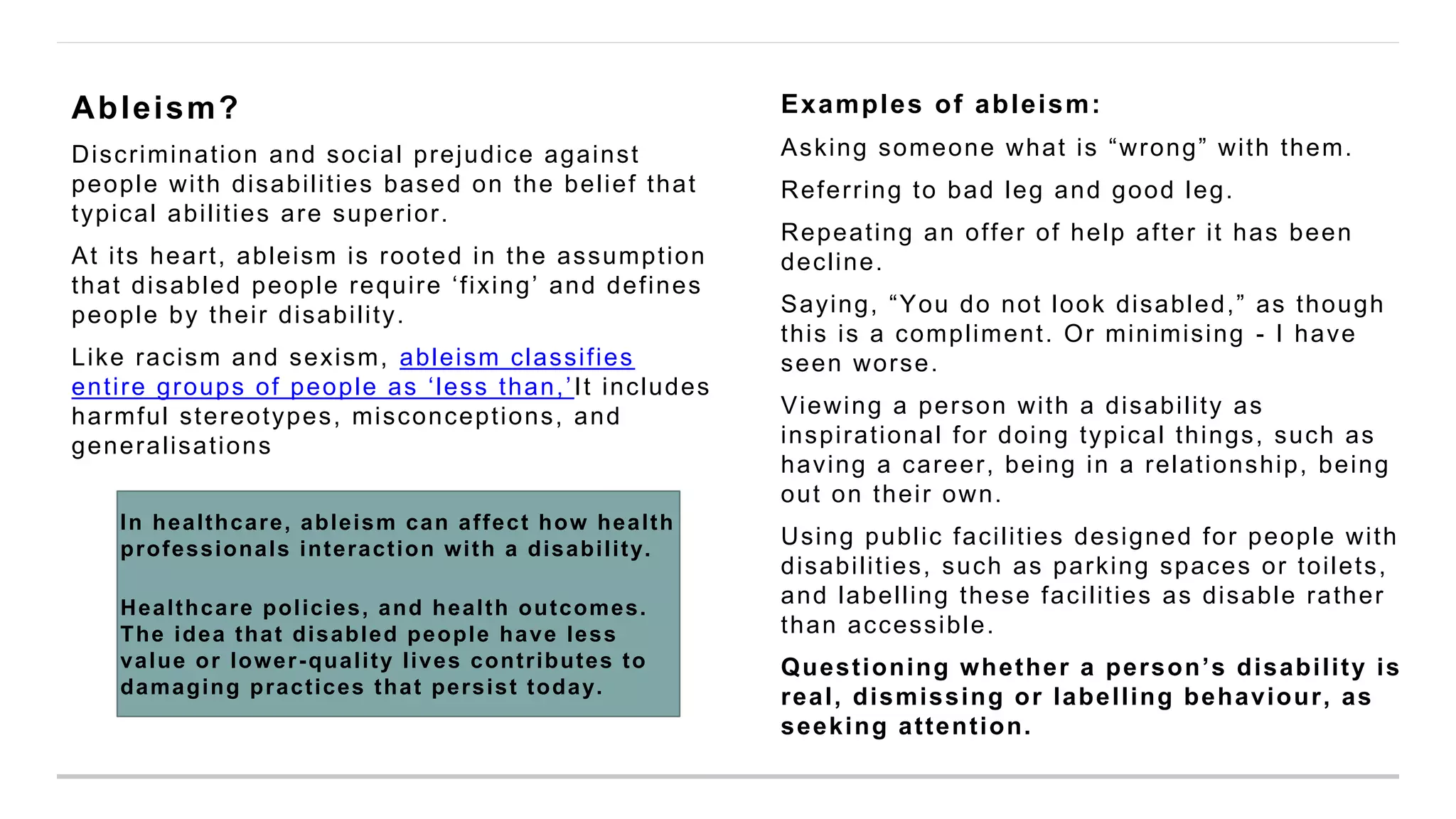 Occupational Therapy, Ableism, and Coproduction of services. - Powerpoint .pptx