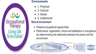 Occupational Therapy Model part 1 Compare and Contrast CMOP, PEO, PEOP ...