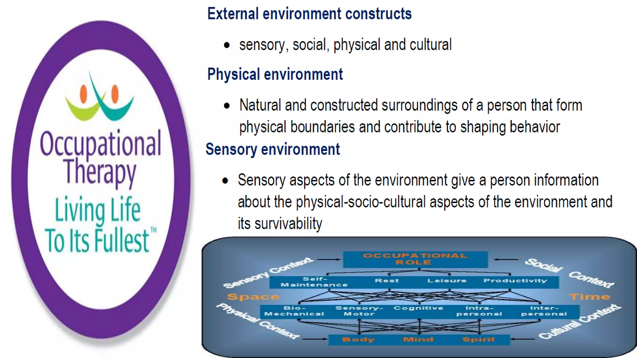 Occupational Therapy Model part 2 Compare and Contrast OPM(A),MOHO,KAWA ...
