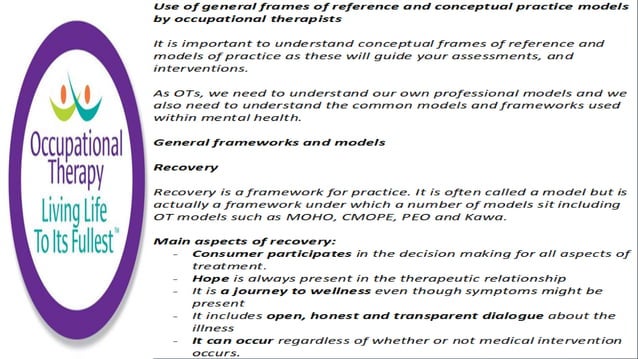 Occupational Therapy Models | PPTX