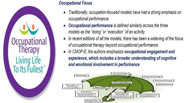 Occupational Therapy Theory & Practice Models and Frame of Reference ...