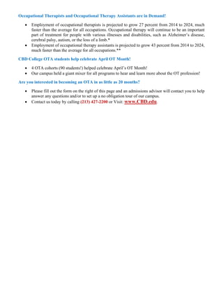 Occupational Therapy Month! | PDF