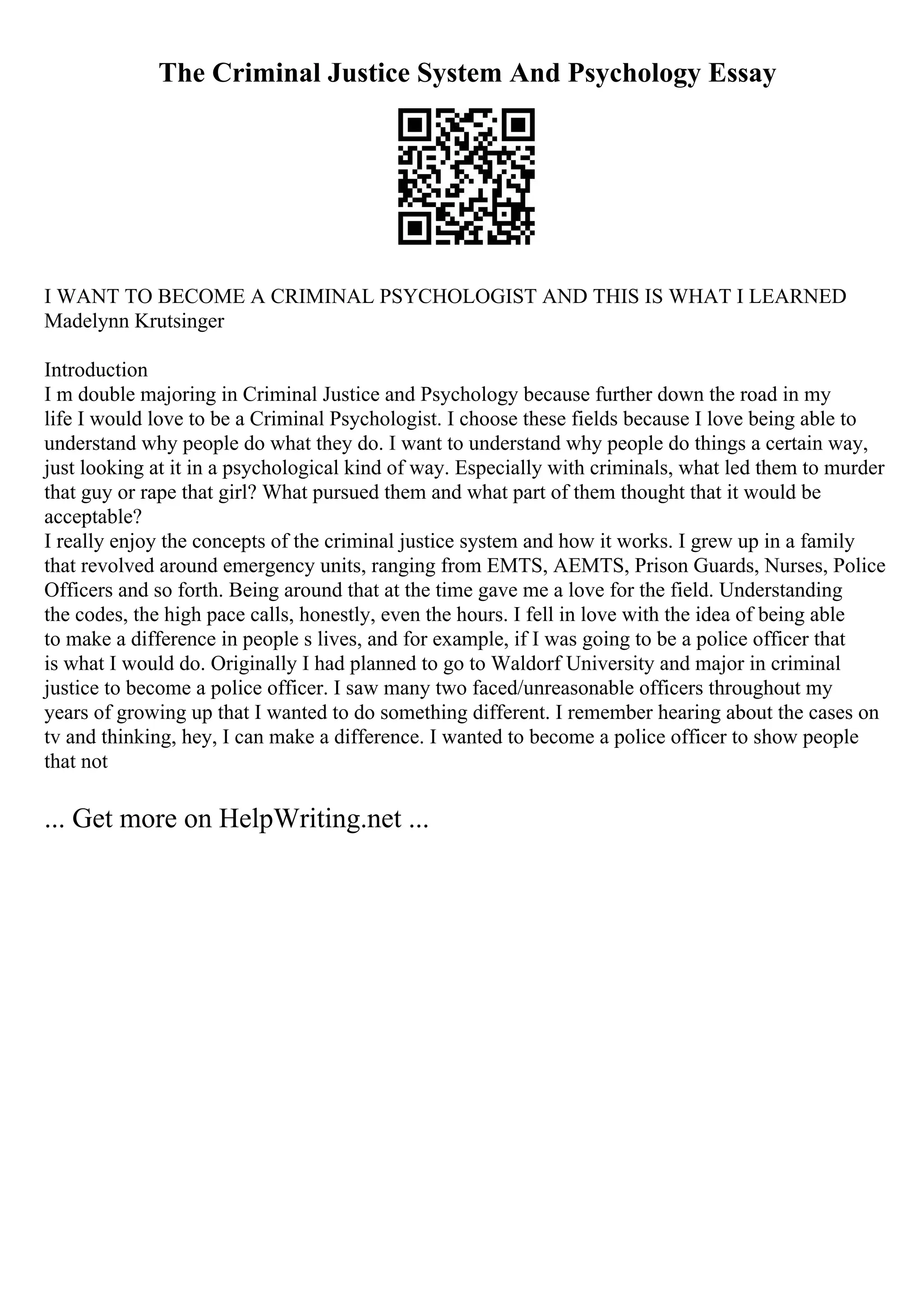 Occupational Therapy Personal Statement Essay | PDF