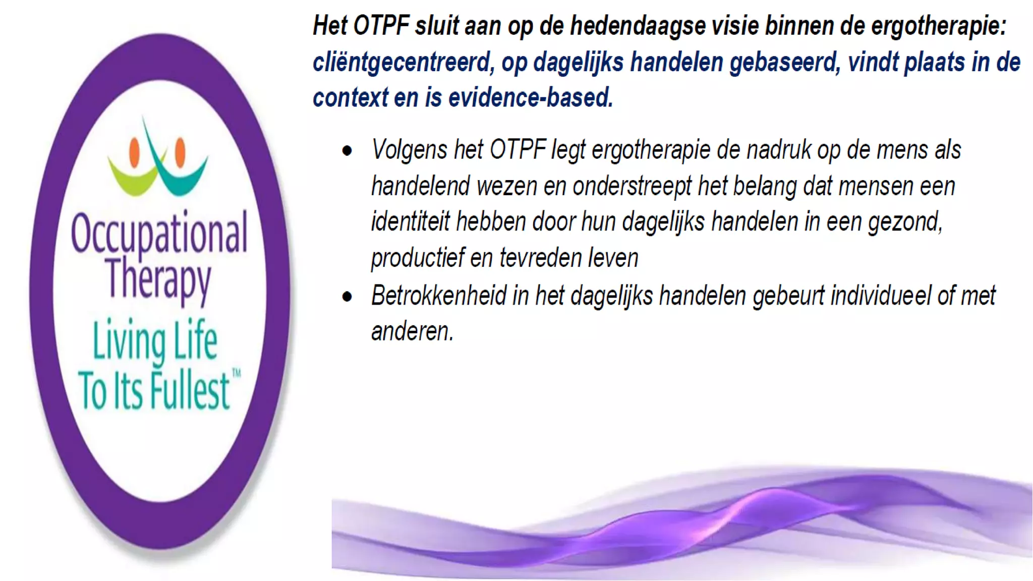 De Occupational Therapy Practice Framework deel 1 | PPTX