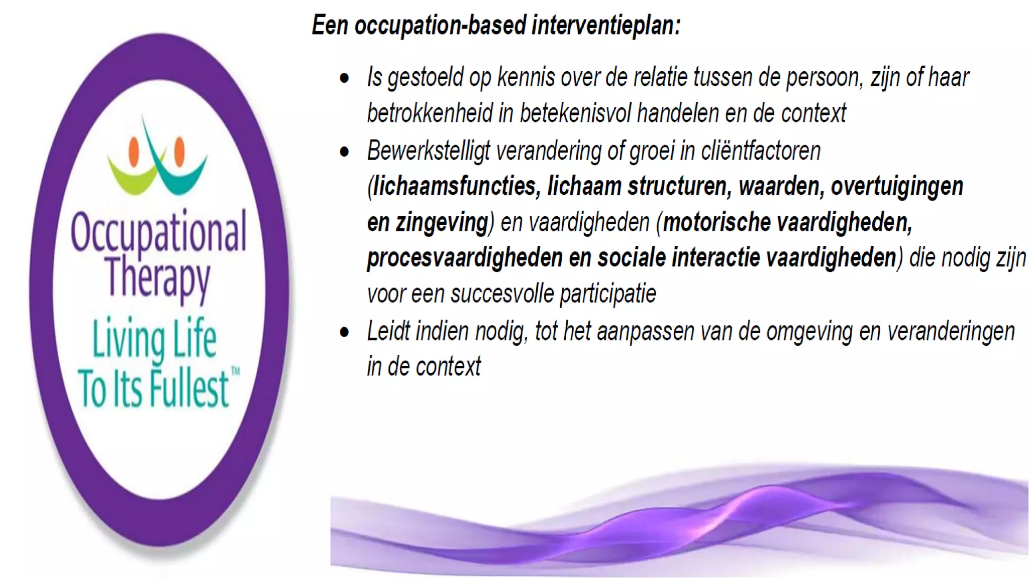 De Occupational Therapy Practice Framework deel 1 | PPTX