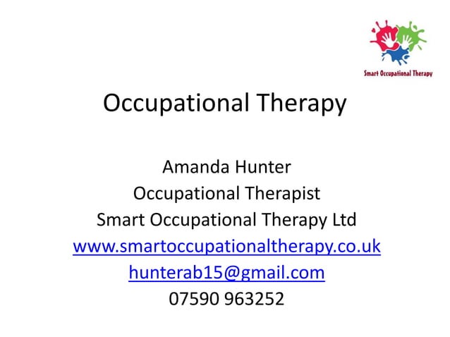 Occupational therapy role | PPTX
