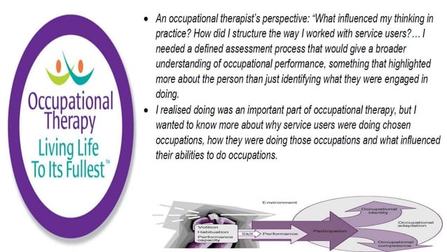 Occupational therapy Theory and Practice the Model of Human ...