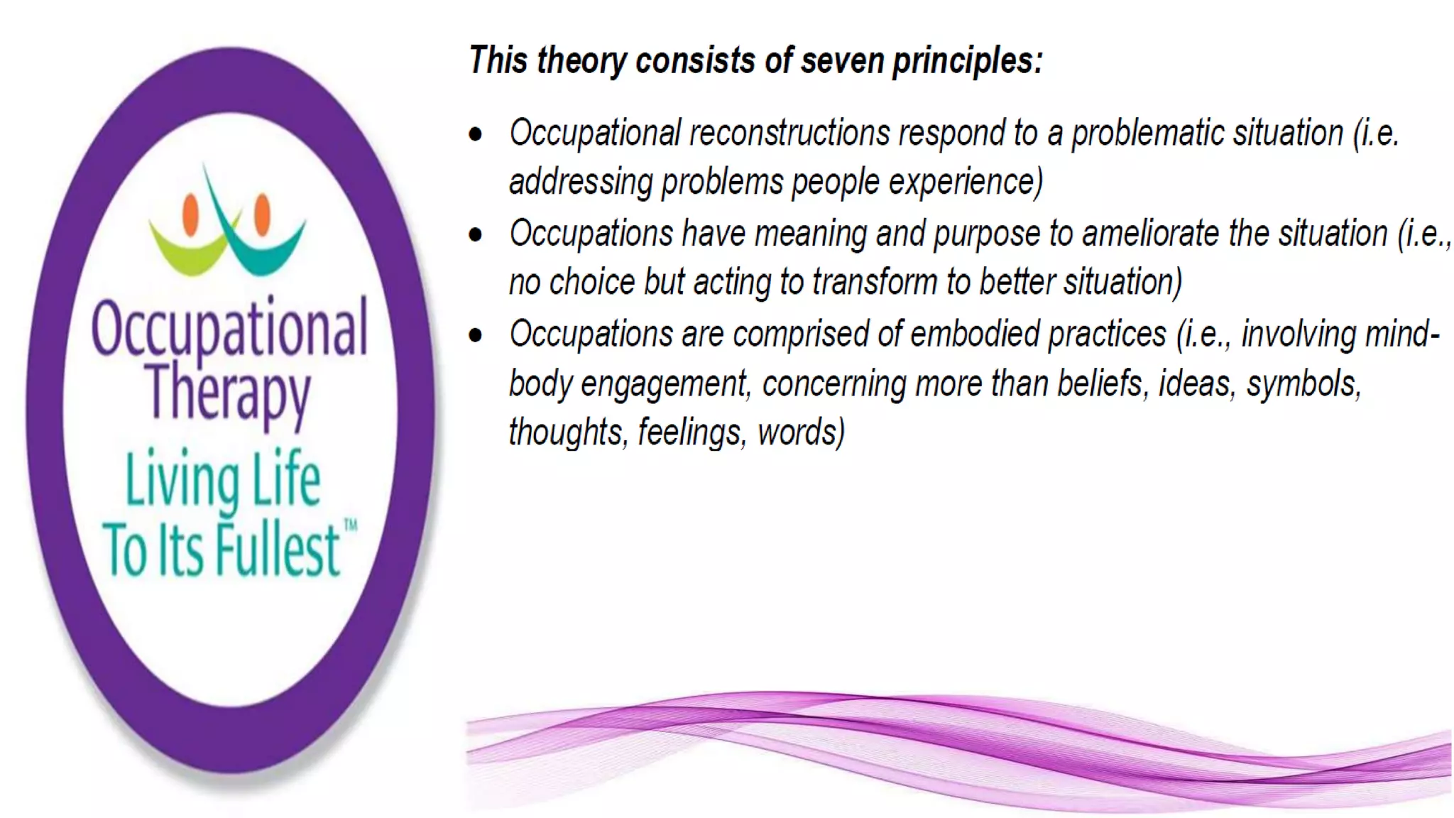 Occupational Therapy Theory, Models, Reference and Practice | PPTX