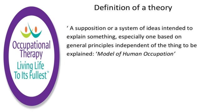 Occupational Therapy Theory, Models, Reference and Practice | PPTX