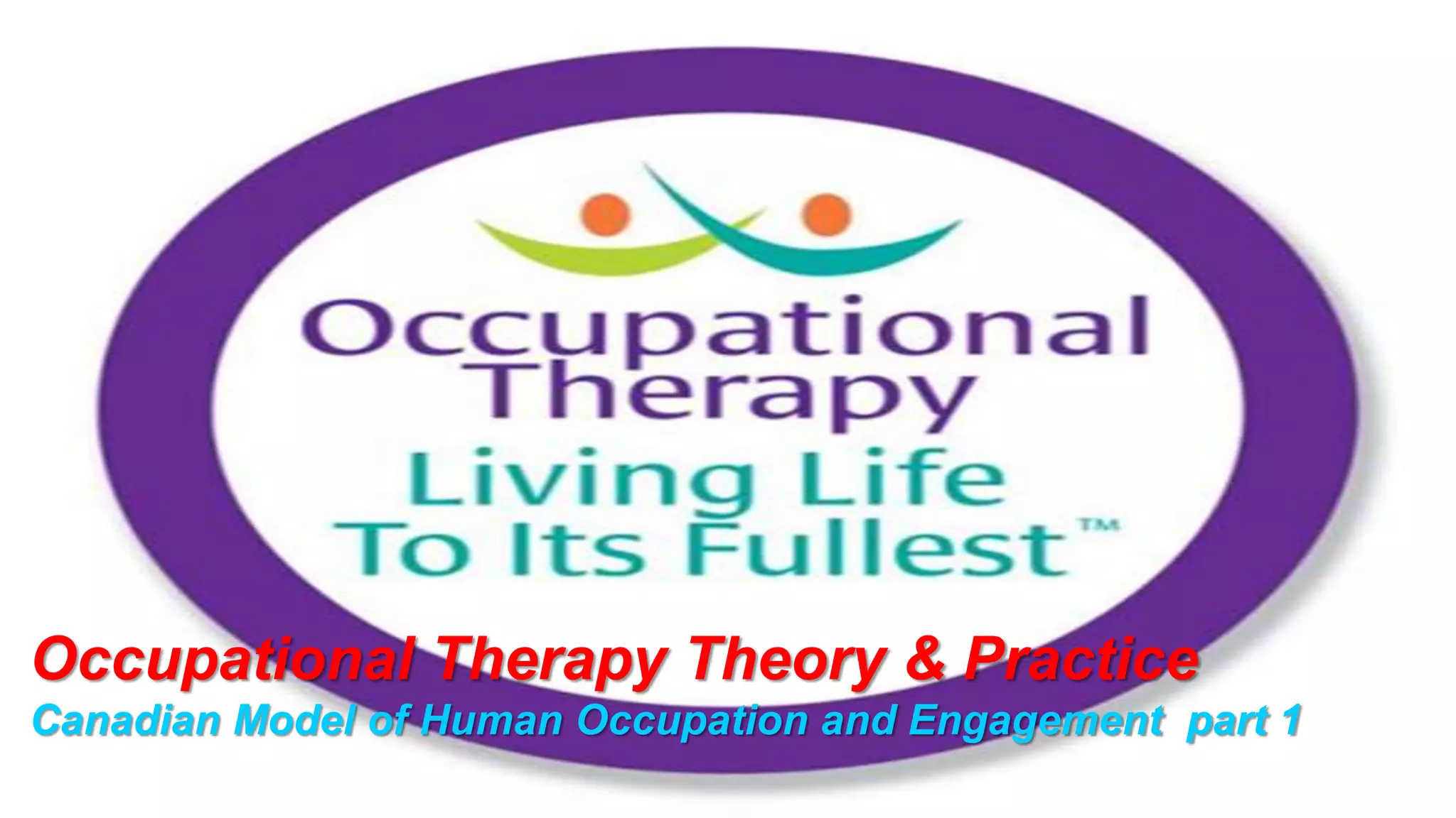 Occupational Therapy Theory & Practice Canadian Model of Occupational ...