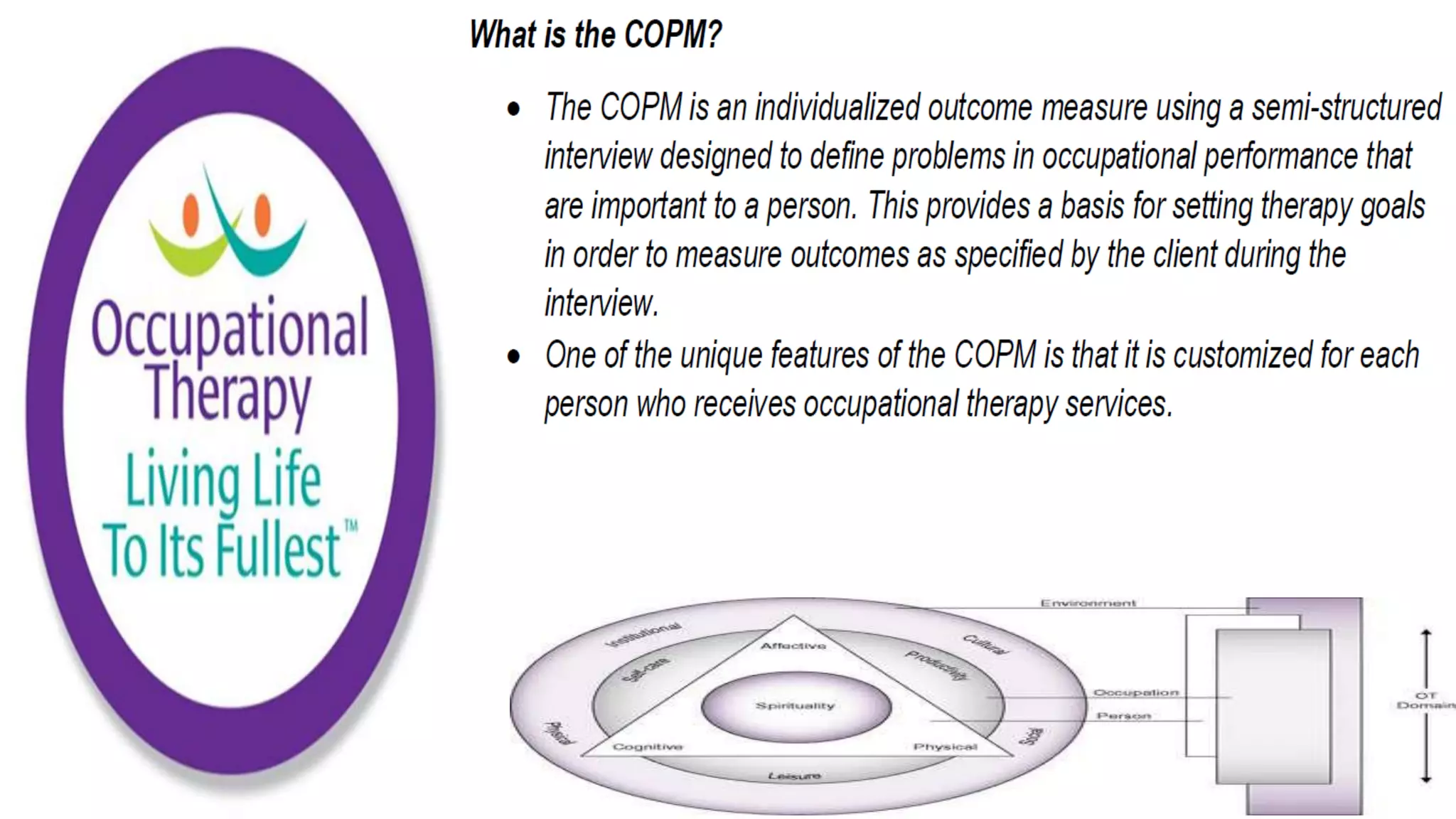 Occupational Therapy Theory & Practice Canadian Model of Occupational ...