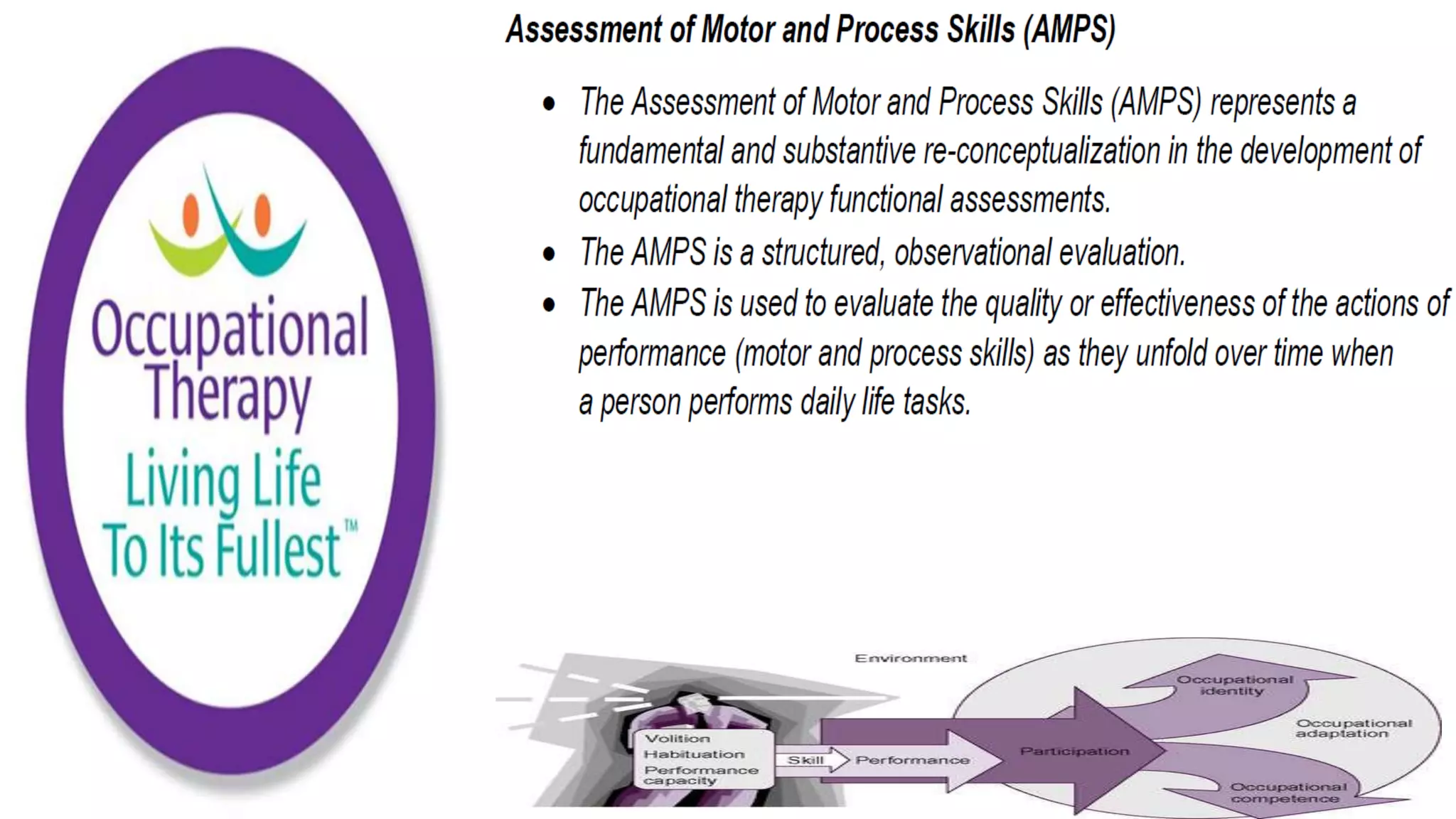 Occupational therapy Theory and Practice The Model of Human ...