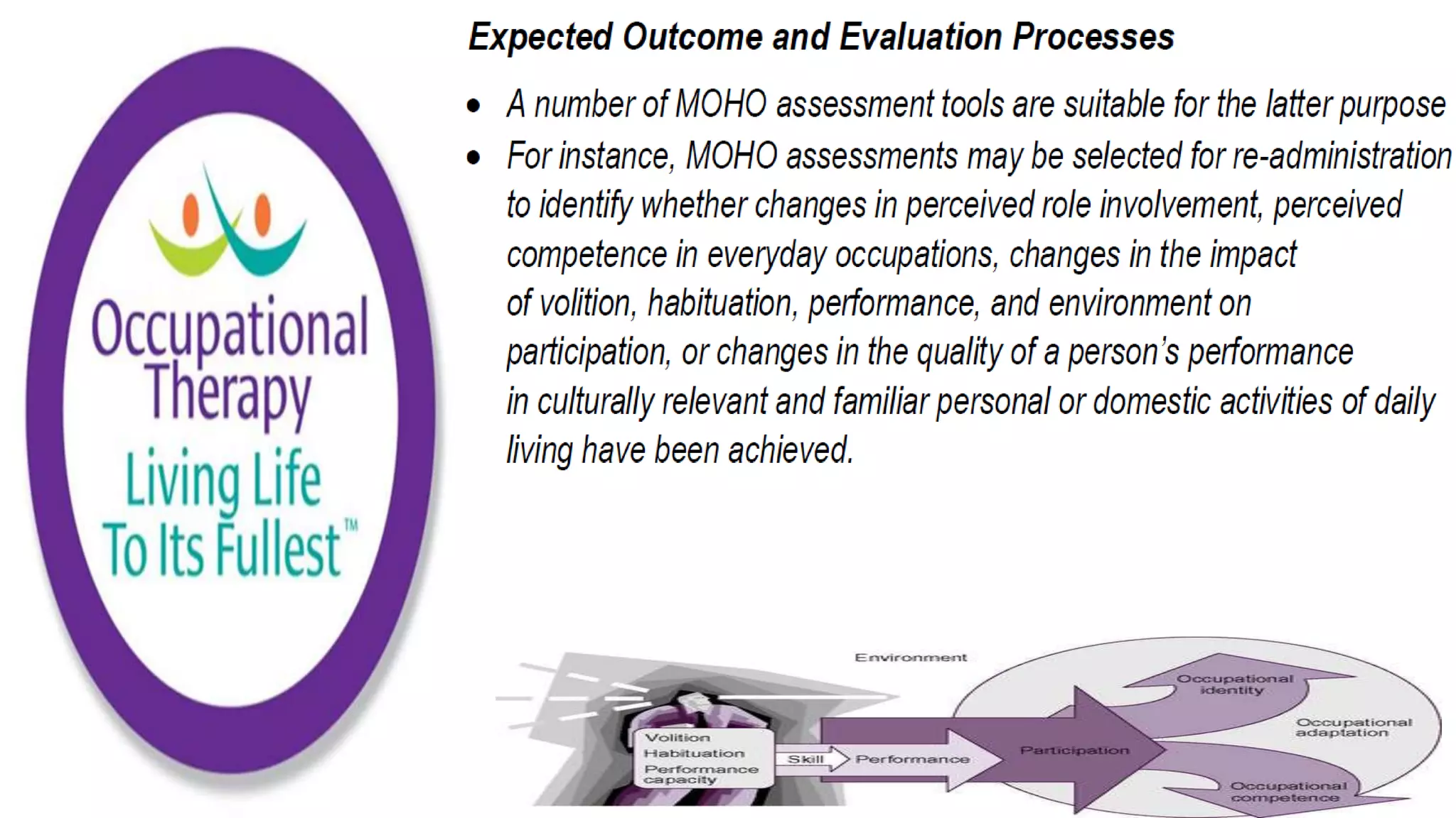 Occupational therapy Theory and Practice The Model of Human ...