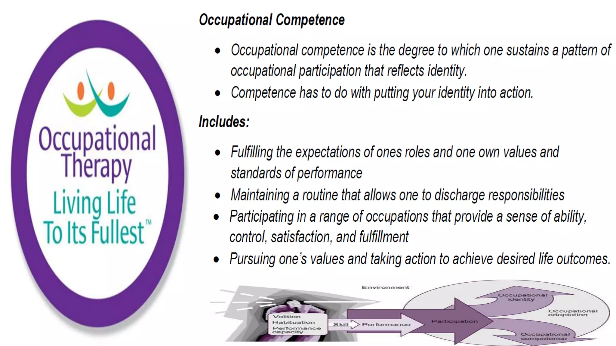 Occupational therapy Theory and Practice The Model of Human Occupational Occupation part 2 | PPT