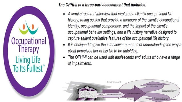 Occupational therapy Theory and Practice The Model of Human Occupational Occupation part 2 | PPT