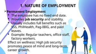 Occupational Wellness(NATURE OF EMPLOYMENT).pptx