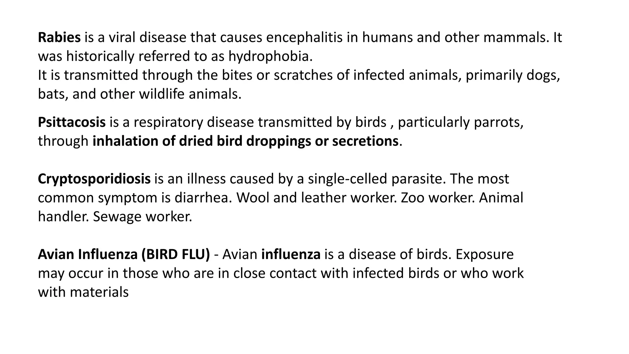 Occupational Zoonoses in factories of India | PPTX