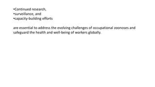Occupational Zoonoses in factories of India | PPTX