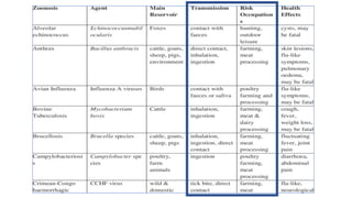 Occupational Zoonoses in factories of India | PPTX