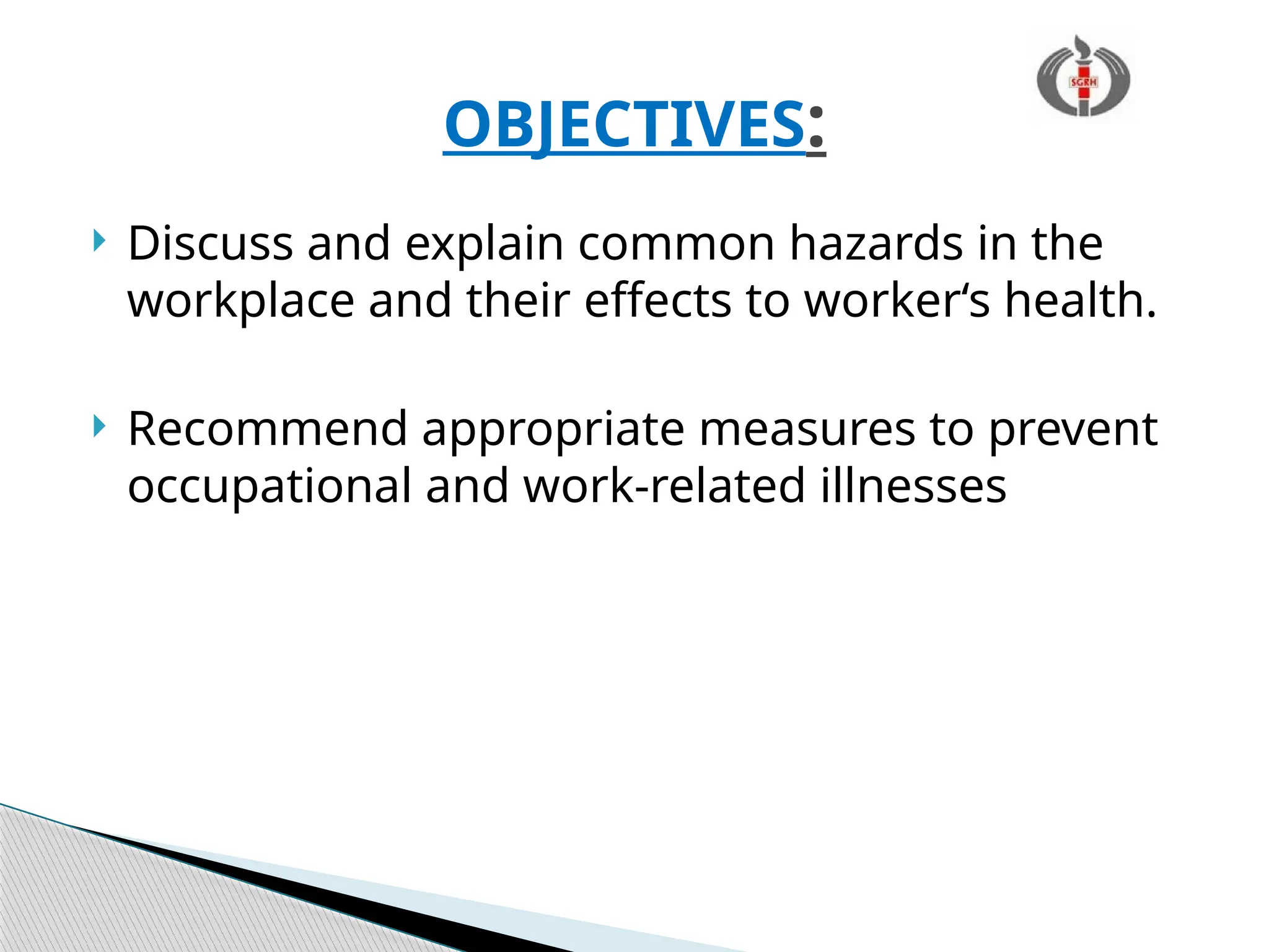 Occupationl safety and health hazard at workplace | PPTX