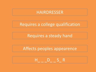 Occupation quiz | PPTX