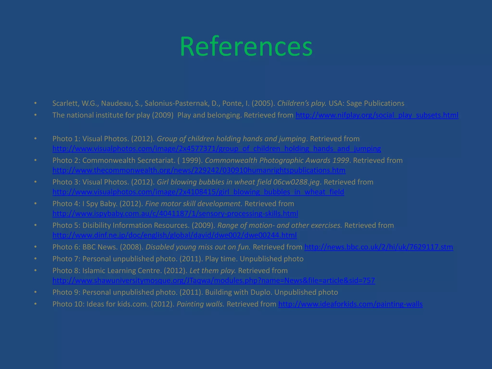 Occupation slideshow play | PPTX