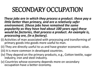 Occupations of india | PPTX
