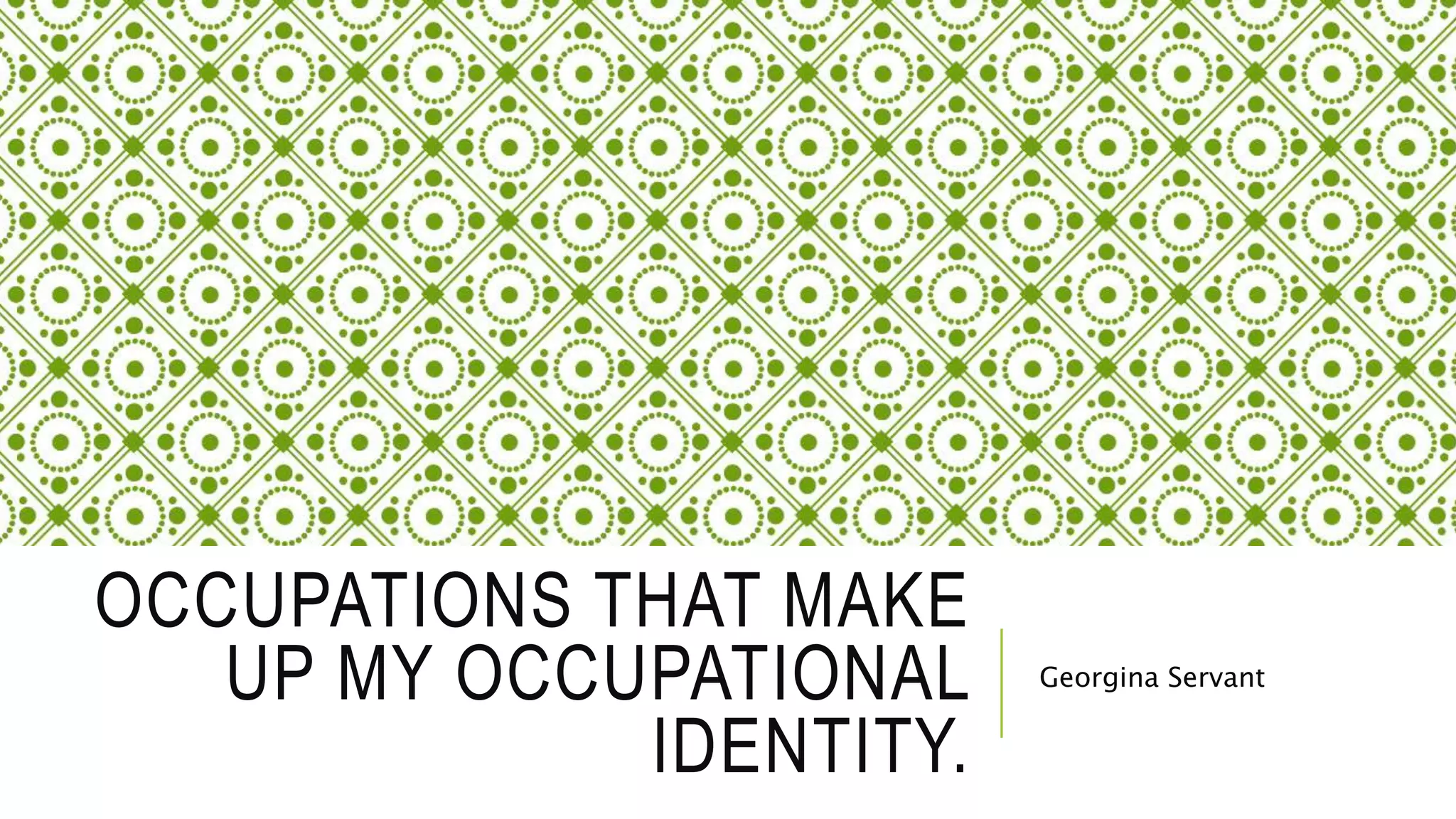 Occupational identity | PPT