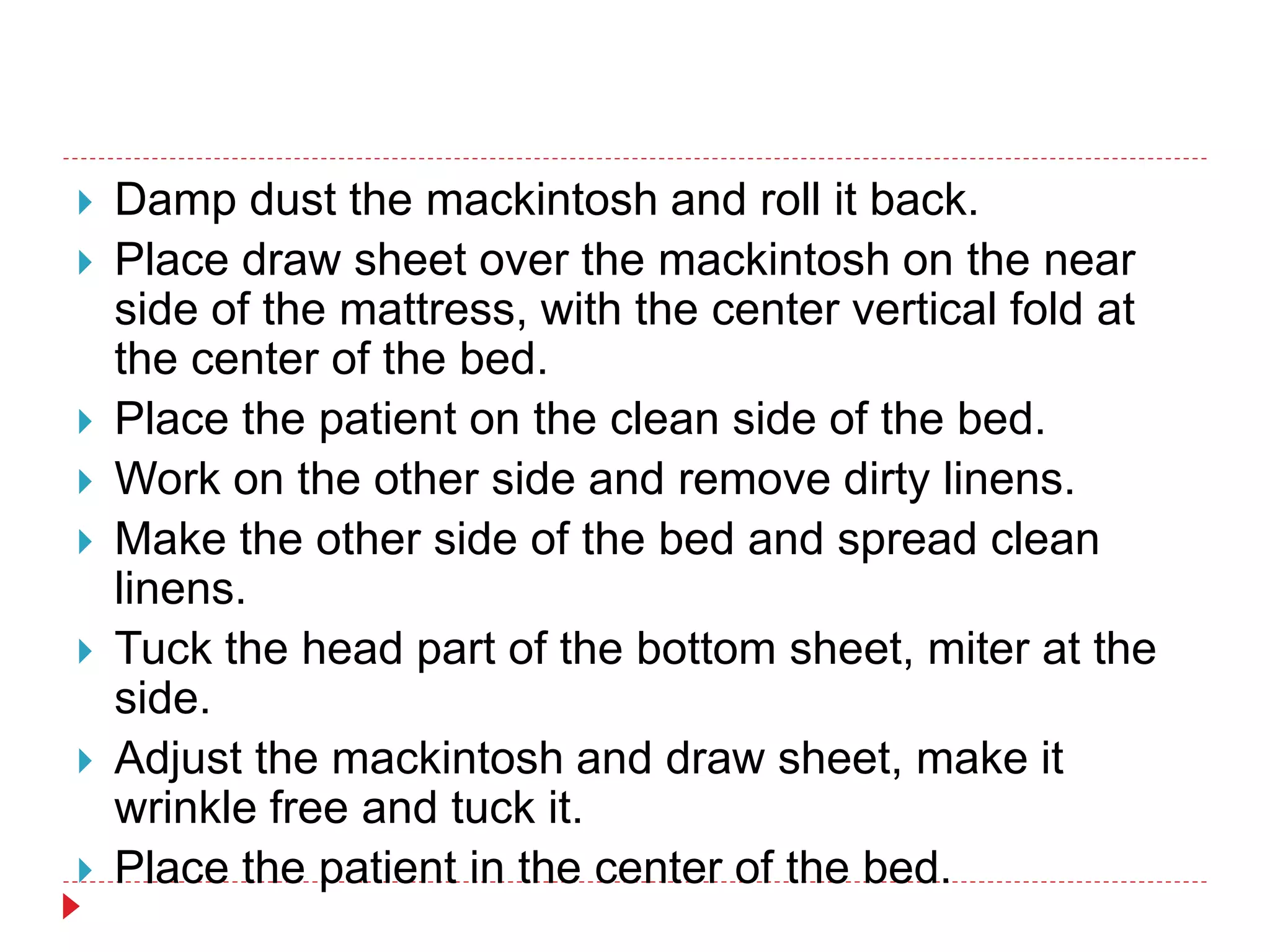Occupied bed making Procedure.pptx