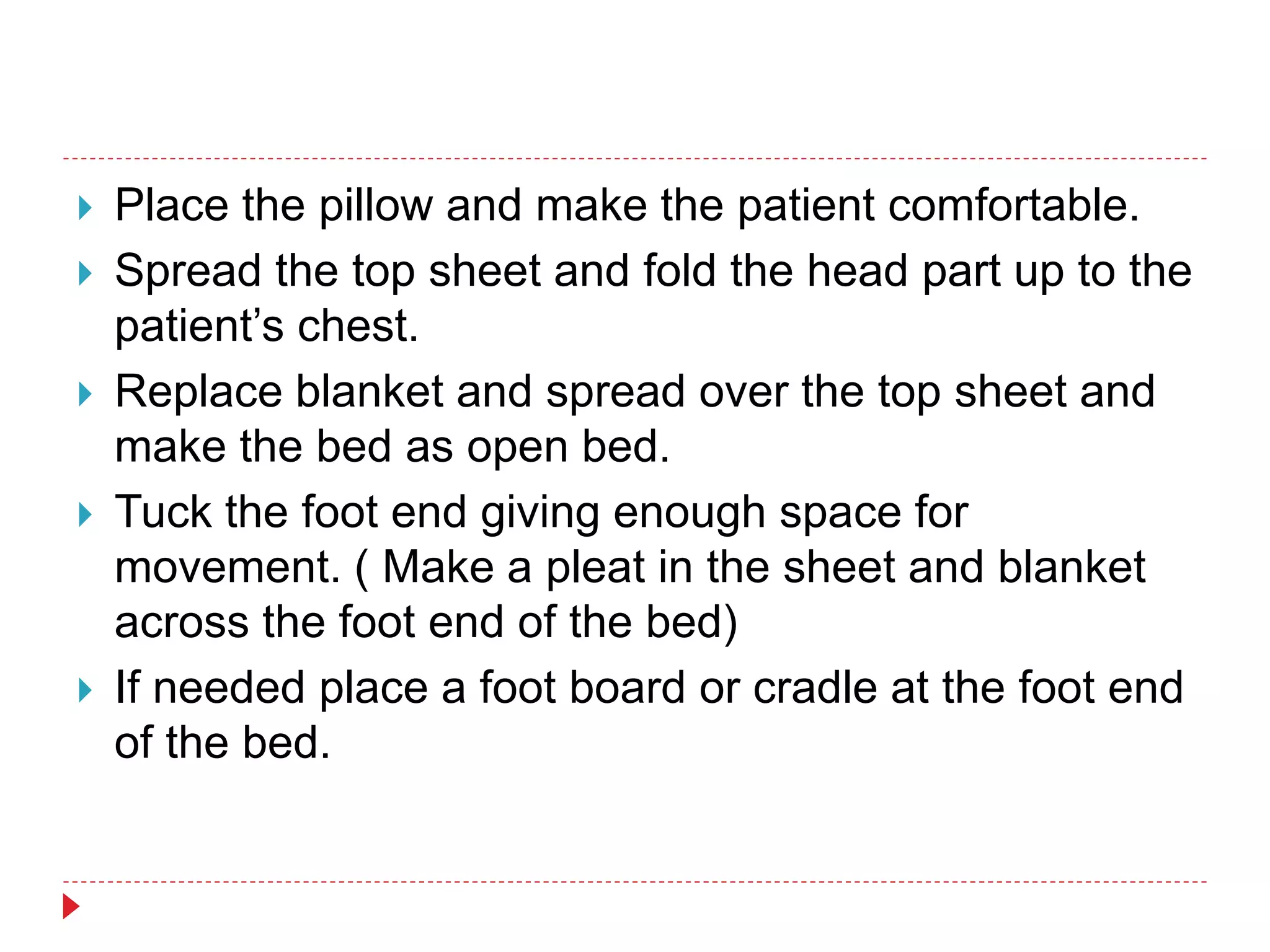 Occupied bed making Procedure.pptx