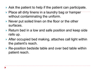 Occupied bed making Procedure.pptx
