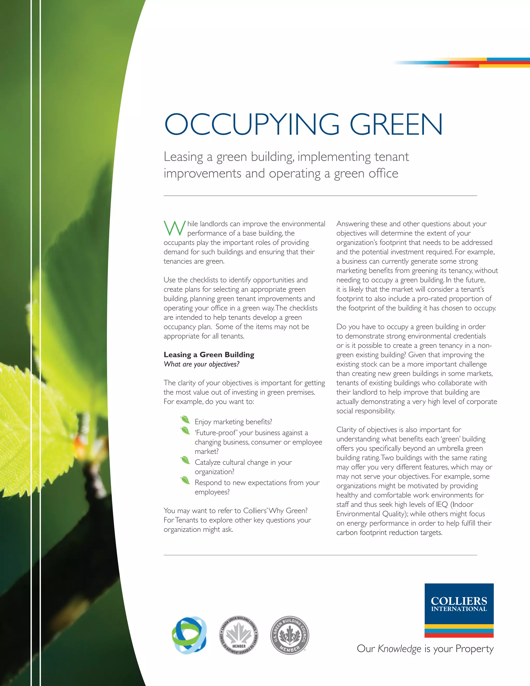 Occupying Green | PDF