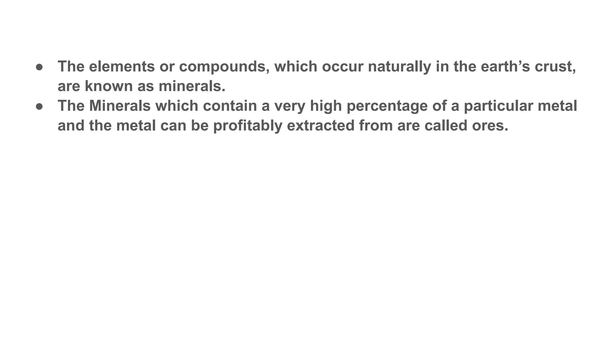 occurrence of metals - class X - Metals and non metals | PPTX
