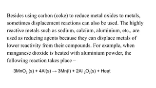 occurrence of metals - class X - Metals and non metals | PPTX