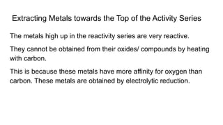 occurrence of metals - class X - Metals and non metals | PPTX