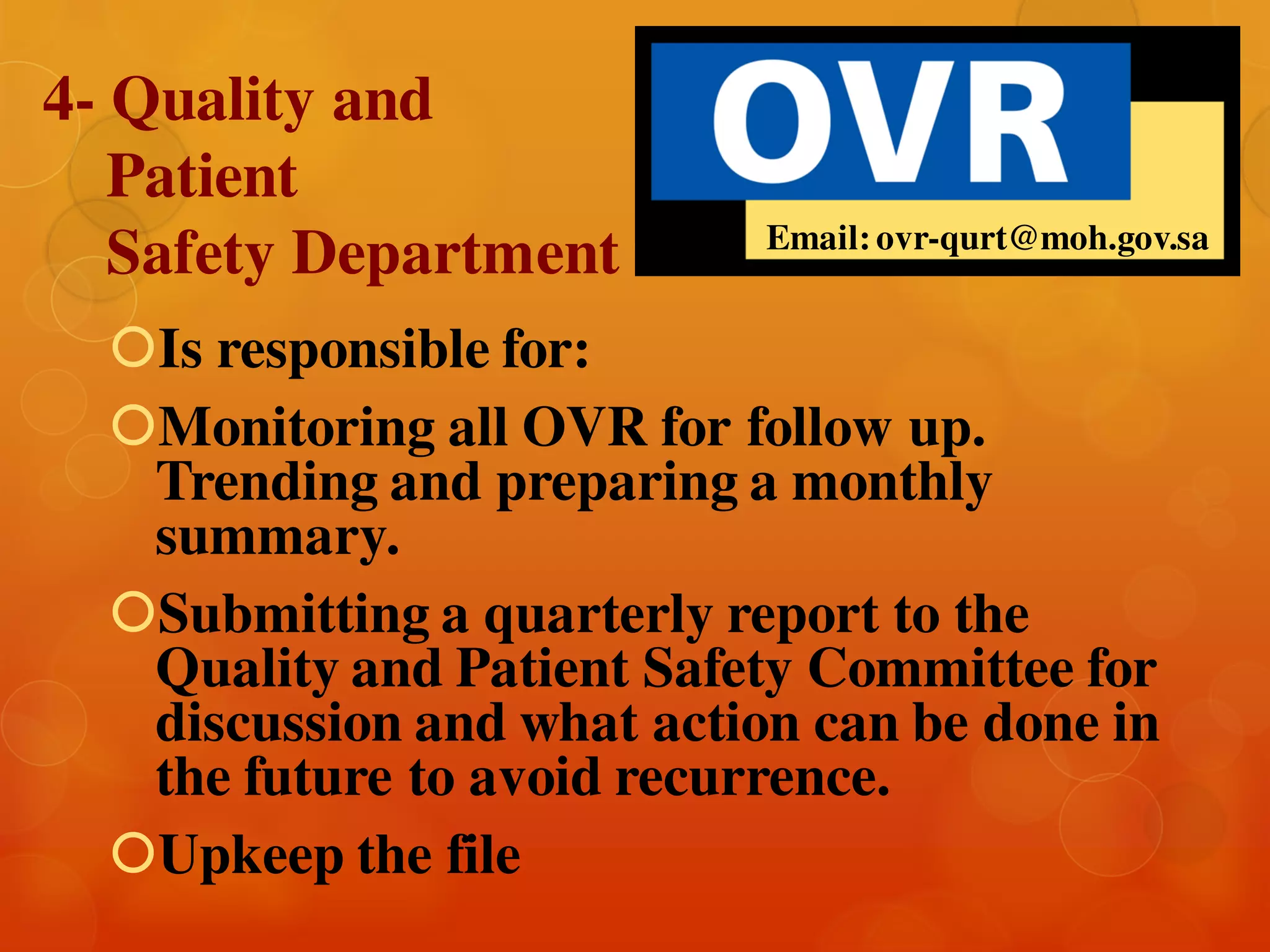 Occurrence Variance Report and Sentinel Event Reporting System | PDF