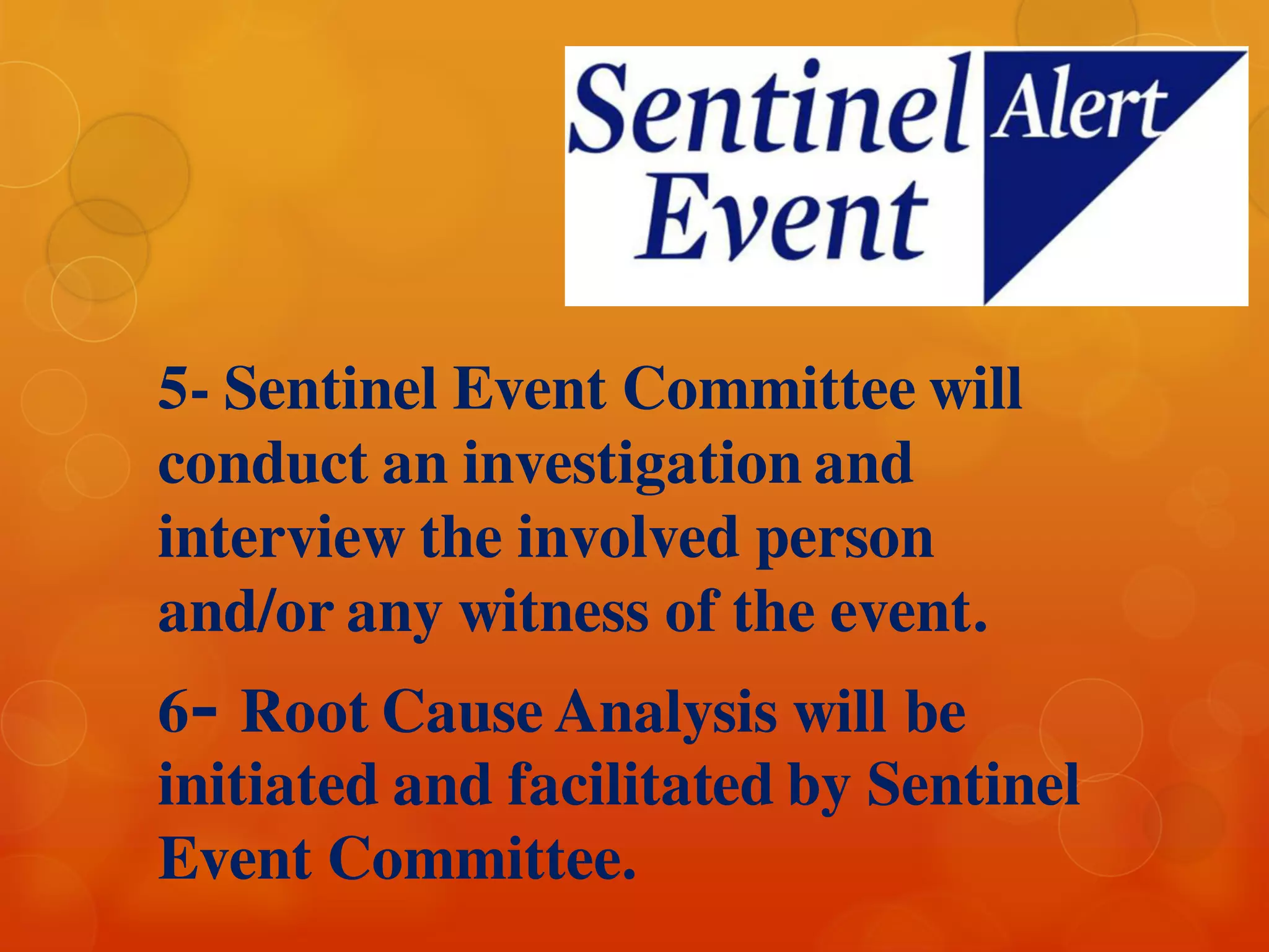 Occurrence Variance Report and Sentinel Event Reporting System | PDF