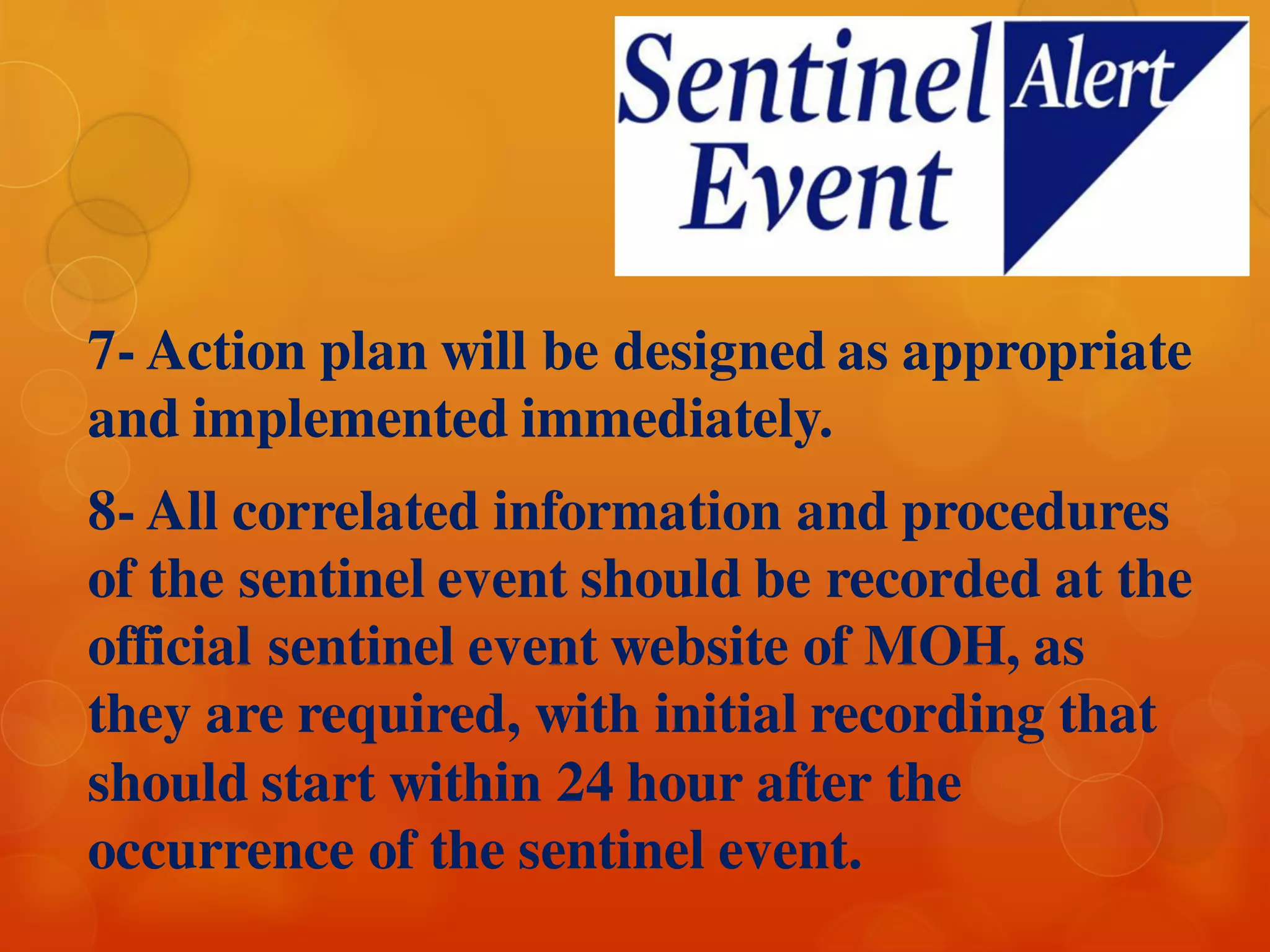 Occurrence Variance Report and Sentinel Event Reporting System | PDF