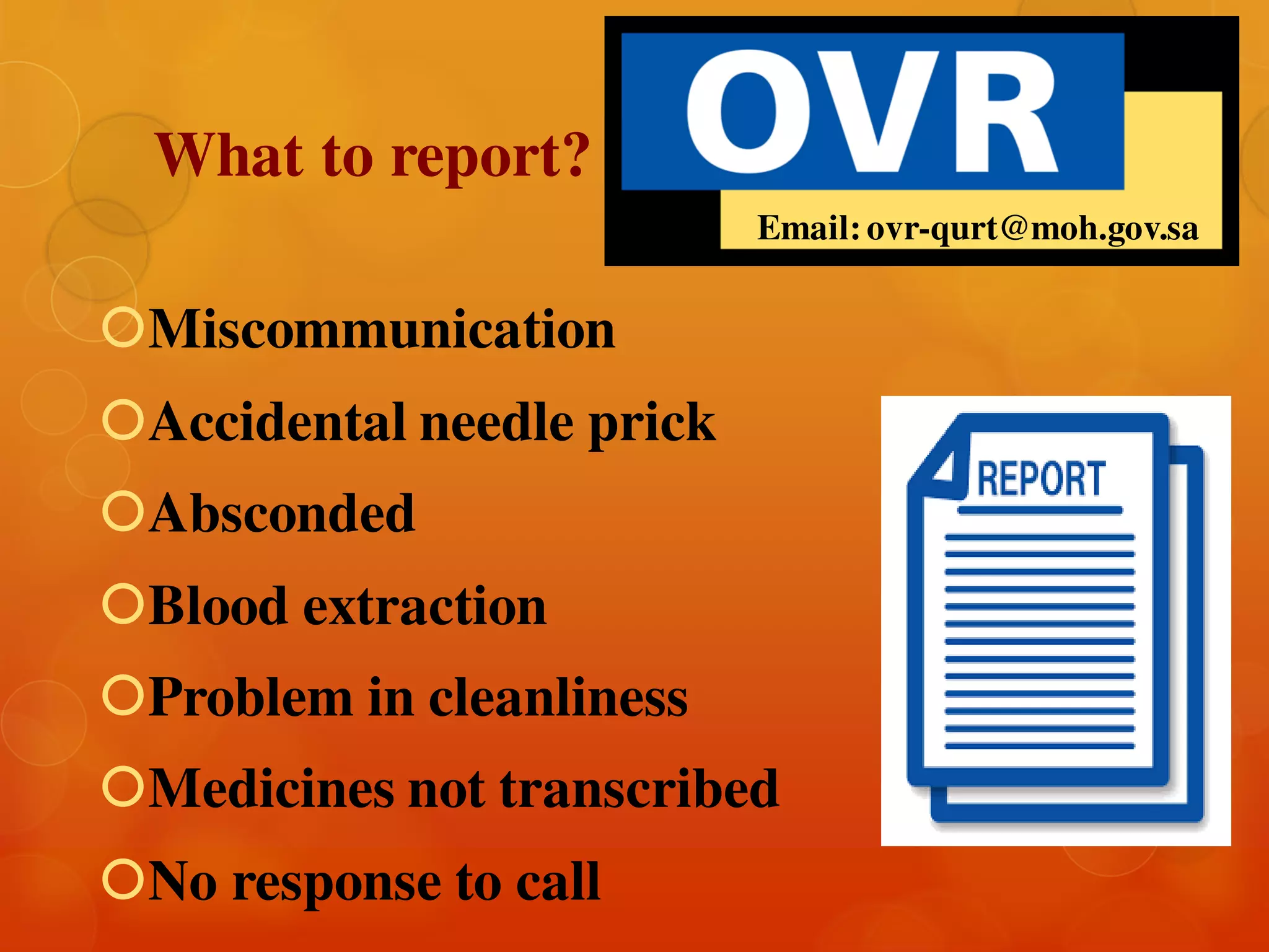 Occurrence Variance Report and Sentinel Event Reporting System | PDF