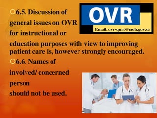 Occurrence Variance Report and Sentinel Event Reporting System | PDF