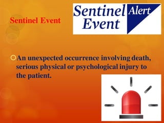 Occurrence Variance Report and Sentinel Event Reporting System | PDF