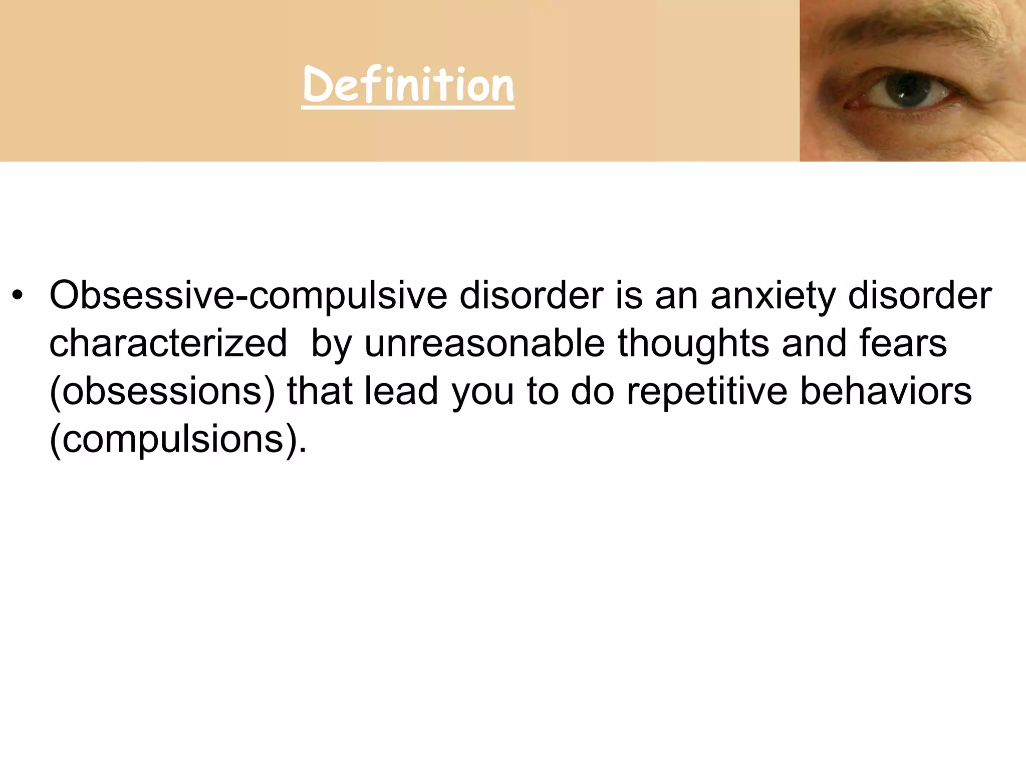 Obsessive-compulsive disorder | PPTX