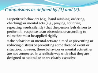 Obsessive Compulsive and Related Disorders | PPTX