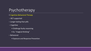 Obsessive Compulsive Disorder Diagnosis and Management | PPTX