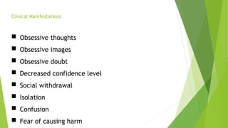 Obsessive compulsive disorder (OCD) GNM 2nd year | PPT