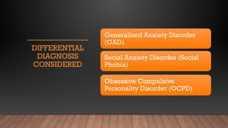 Obsessive Compulsive Disorder OCD) Presentation | PPTX