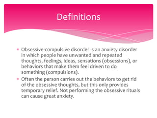 OCD power point. | PPTX