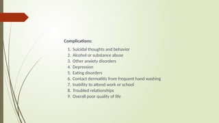 Obsessive compulsive disorder and its homoeopathic management | PPTX