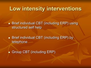 OCD Action - Guided Self Help – Karina Lovell | PPT